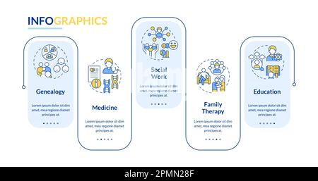 Genograms usage blue rectangle infographic template Stock Vector Image & Art - Alamy