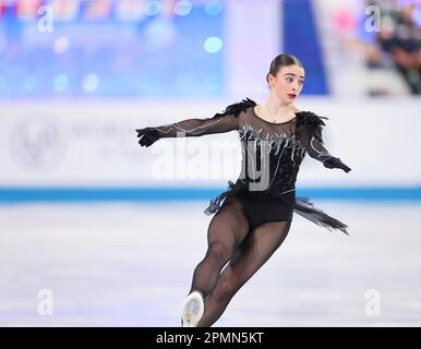 Anna PEZZETTA of Italy performs during wonen's free skating of ISU ...