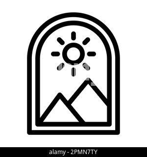 View of a beautiful mountain landscape, thick clouds in the sky ...