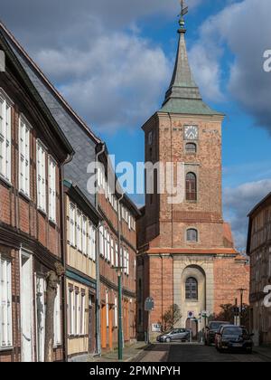 Village Lenzen, Town hall, Germany Stock Photo - Alamy