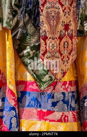 Details of Monks Robes during the Phyang Monastery Festival in Ladakh ...