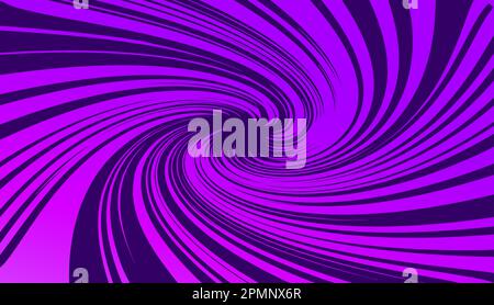 Purple background with spiral funnel lines in space. Vector image in ...