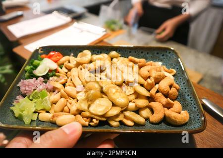 Broad bean , cashew nut and peanuts or fava beans with vegetable Stock ...