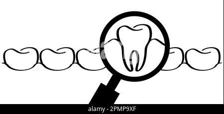 Cracked tooth icon in cartoon style on a white background Stock Photo ...