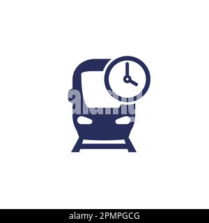train arrival time or subway schedule icon Stock Vector Image & Art - Alamy