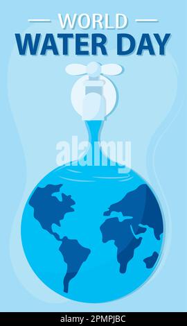 World water day poster background Vector Stock Vector Image & Art - Alamy
