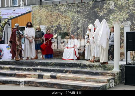 Trial of Jesus Christ by the roman governor, Pontius Pilate; King's ...