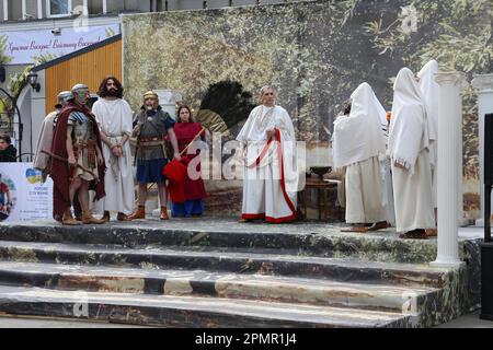 Trial of Jesus Christ by the roman governor, Pontius Pilate; King's ...