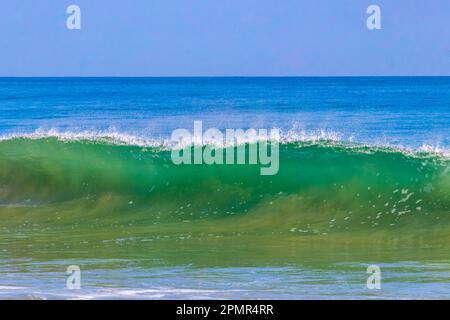 Extremely huge big powerful surfer waves on the beach in Zicatela ...