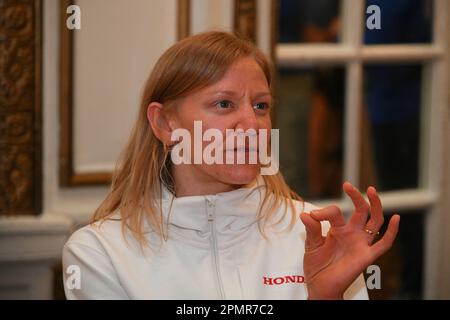 Susannah Scaroni during a press conference held at the TCS London ...
