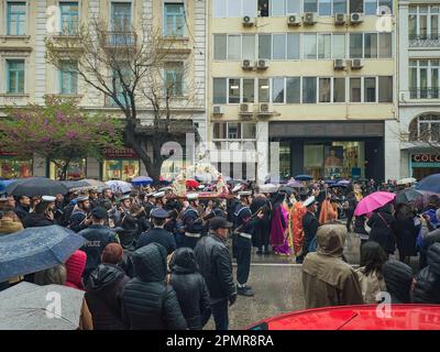 Thessaloniki, Greece - April 14 2023: Good Friday Orthodox Easter ...