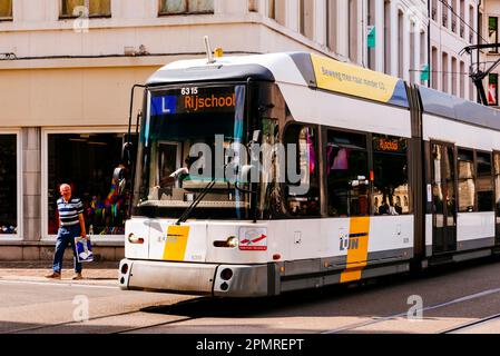 A HermeLijn tram. The Ghent tramway network is a network of tramways ...