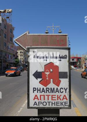 Sign, Pharmacy, Hurghada, Egypt Stock Photo - Alamy