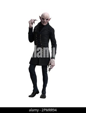 3D illustration vampire isolated in white background Stock Photo - Alamy