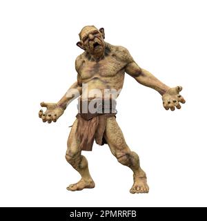 Fantasy mythical troll creature from Scandinavian folklore standing ...