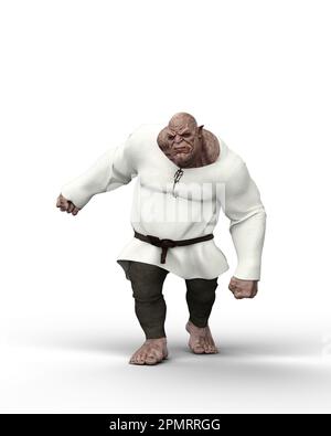 3D rendering of a fairy tale medieval prince isolated on white ...