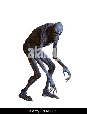 Boogeyman fantasy monster from childhood nightmares creeping while ...