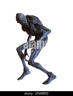 Boogeyman fantasy monster from childhood nightmares walking. 3D ...