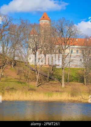 Panemune castle in Lithuania. The initial hill fort of the Teutonic ...