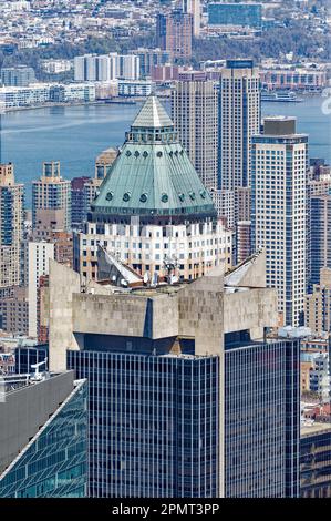 View from above: A copper-sheathed octagonal pyramid, nicknamed “David ...