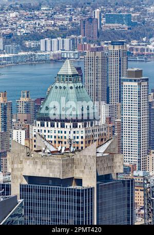 View from above: A copper-sheathed octagonal pyramid, nicknamed “David ...