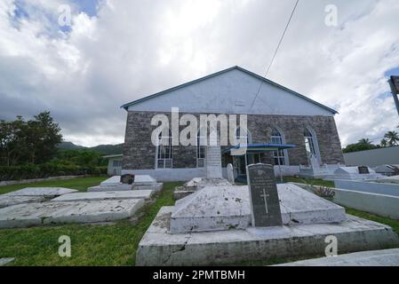 Titikaveka CICC Church, Rarotonga, Cook Islands, Pacifica Stock Photo ...