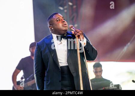 Jacob Lusk of Gabriels performs at the Coachella Music & Arts Festival ...