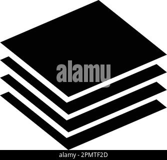 square blend outline. vector illustration. white background Stock ...