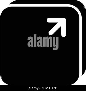 full screen mode icon and zoom out,signs and symbols,vector simple ...