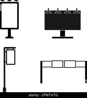 Billboard, Icon, Hoarding, Vector Art Illustration Stock Vector Image ...