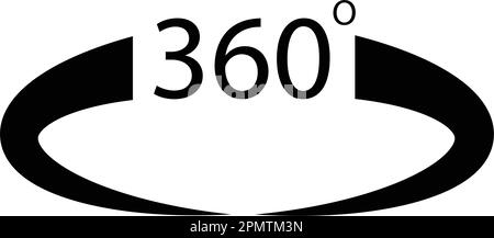 360 degree logos, vector illustration symbol design Stock Vector Image ...