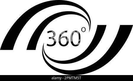 360 degree logos, vector illustration symbol design Stock Vector Image ...