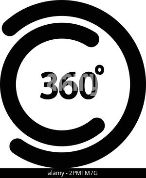 360 degree logos, vector illustration symbol design Stock Vector Image ...