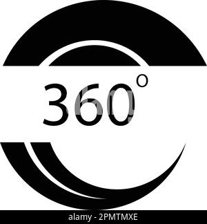 360 degree logos, vector illustration symbol design Stock Vector Image ...