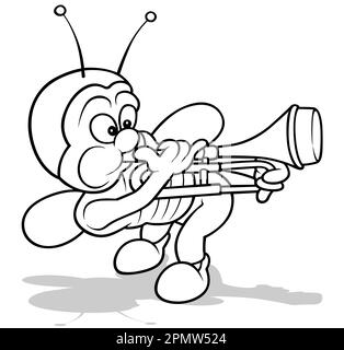 Bug Playing A Trumpet Stock Vector Image & Art - Alamy