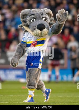 Wolfie Warrington Wolves mascot ahead of the Betfred Challenge Cup ...