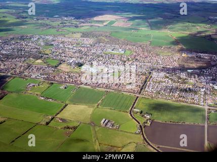 Aerial view of Broxburn and Uphall, West Lothian, Scotland Stock Photo ...