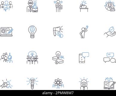 Solution outline icons collection. AnswerResolution, Answer, Remedy ...