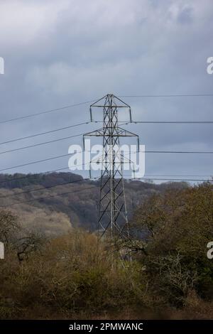 The old lattice design of pylon Stock Photo - Alamy