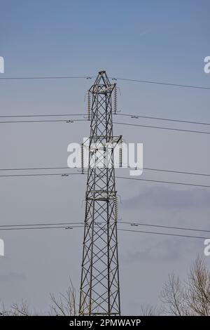 The old lattice design of pylon Stock Photo - Alamy