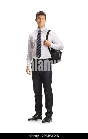 Cheerful caucasian teen guy leaning on bike handlebar in garden. Joyful ...