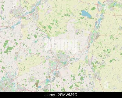 Bedford, administrative county of England - Great Britain. Low ...