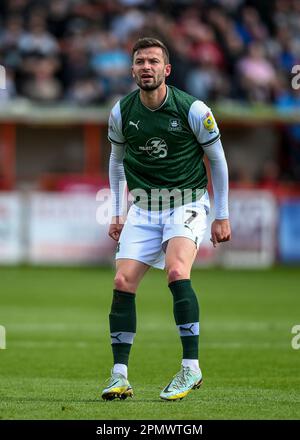 Matt Butcher#7 of Plymouth Argyle in action during the Sky Bet League 1 ...