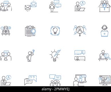 Questions and asnwers outline icons collection. Questions, Answers ...