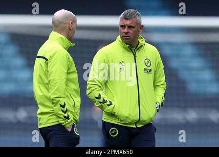 Millwall first team coaches (left to right) Paul Robinson and Adam ...