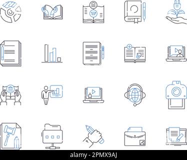 Cognitive science outline icons collection. Cognition, Neuroscience, AI ...