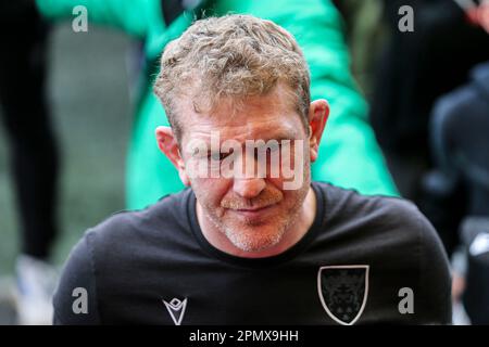 Northampton head coach Sam Vesty before during the Gallagher ...