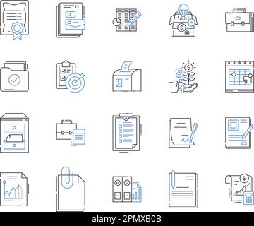 Agile management outline icons collection. Agile, Management, Scrum ...