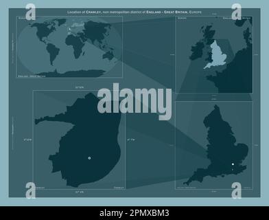 Crawley, non metropolitan district of England - Great Britain. Open ...