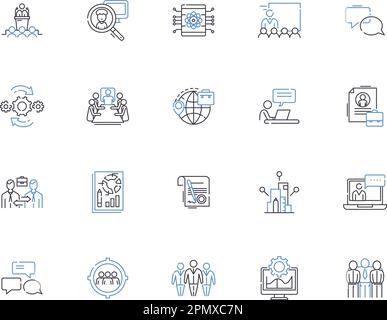 Entity structure line icons collection. Hierarchy, Architecture, Nerk ...